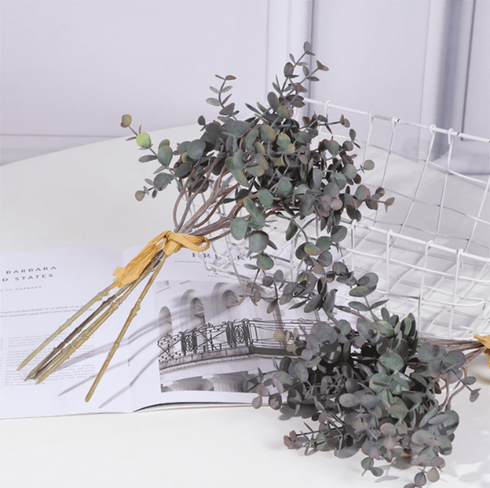 Home Decor-Artificial Eucalyptus Greenery Stems Mixed Eucalyptus Leaves ...