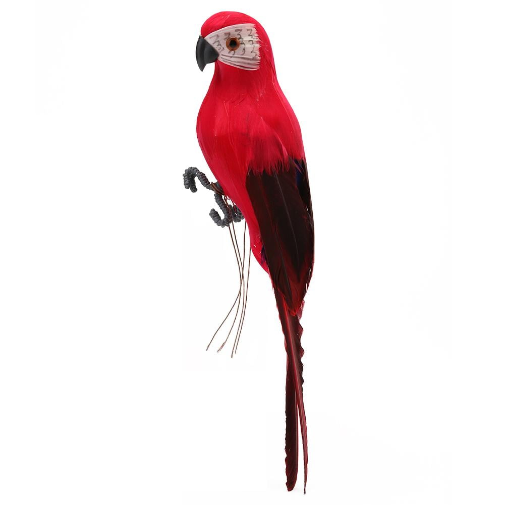 Home Decor Artificial Simulation Foam Bird Parrot Feather Garden Bird ...