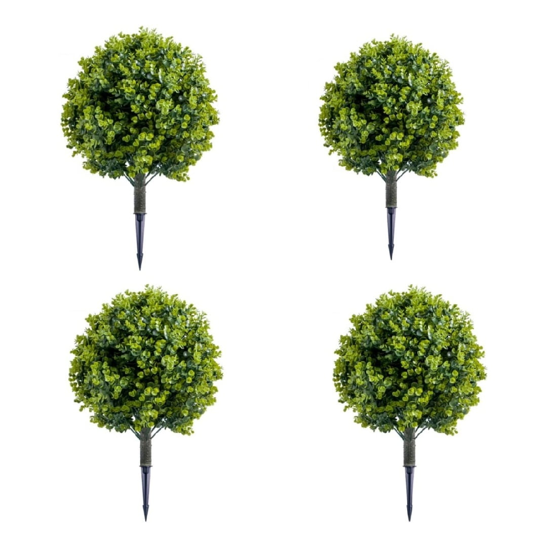 Home Decor Artificial Topiary Ball Tree with Spike, Fake Eucalyptus ...