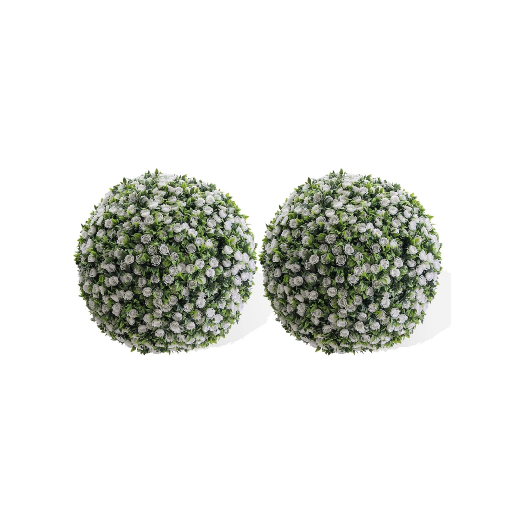 Home Decor Artificial Topiary Balls 2PCS, Flower Topiary Ball ...