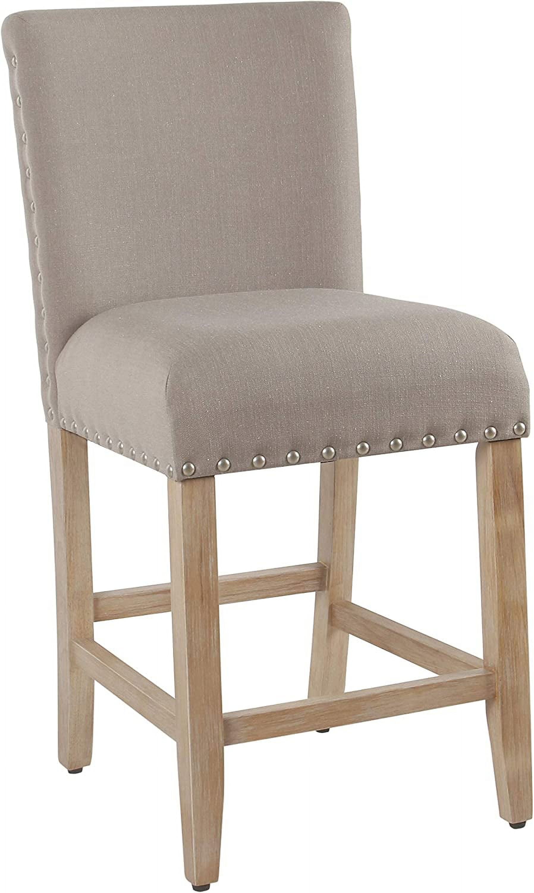 Home Decor | Backless Nailhead Trim Counter Height Bar Stools | 24 Inch ...