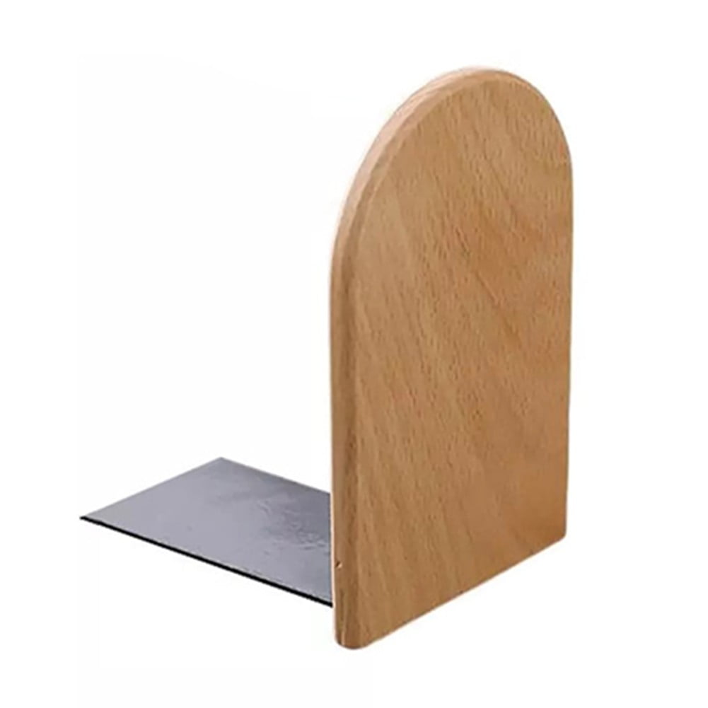 Home Decor Bookends Bookend Stand Bookshelf Magazines Desk Office Beech ...