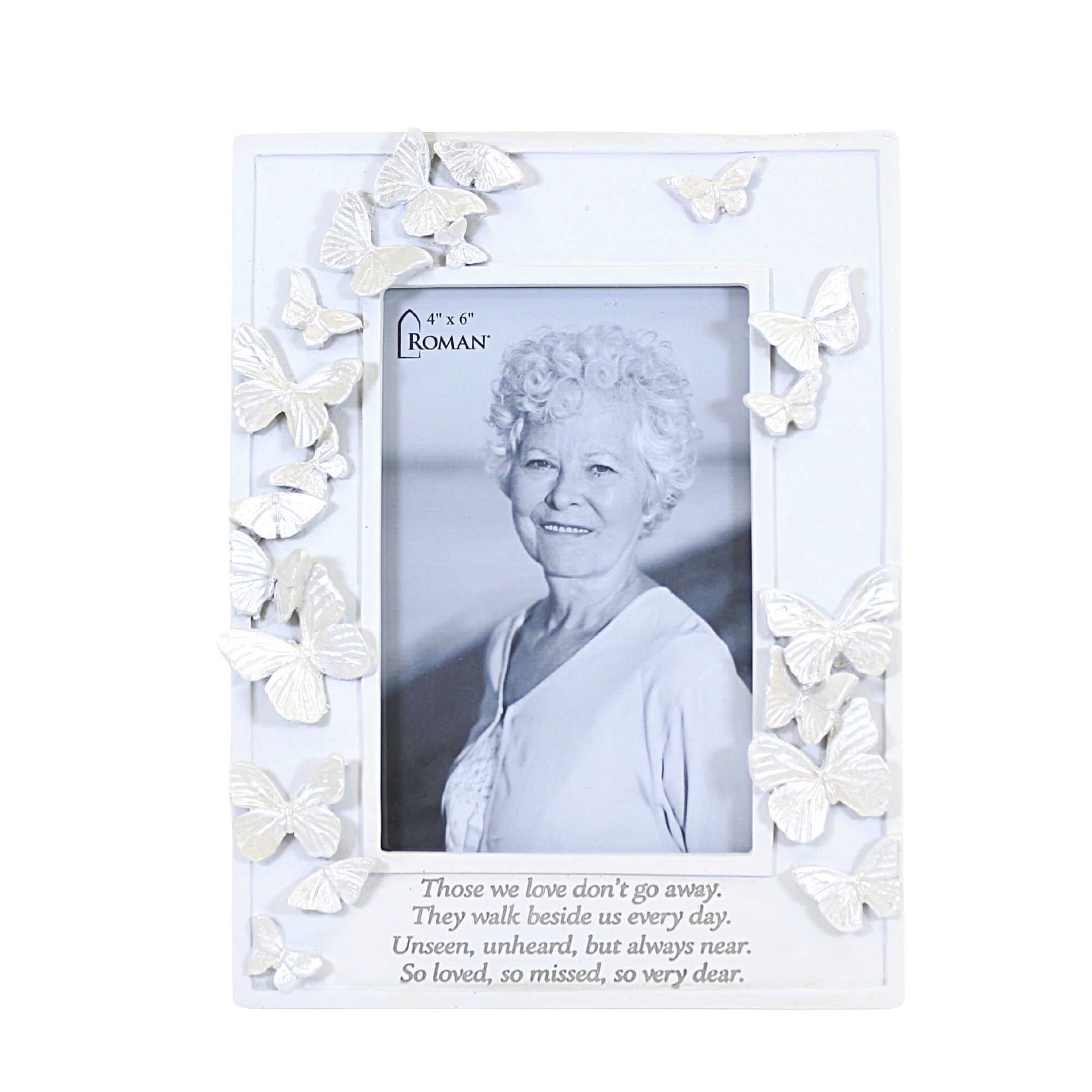 Home Decor Butterfly Memorial Frame Polyresin Sympathy Bereavement ...