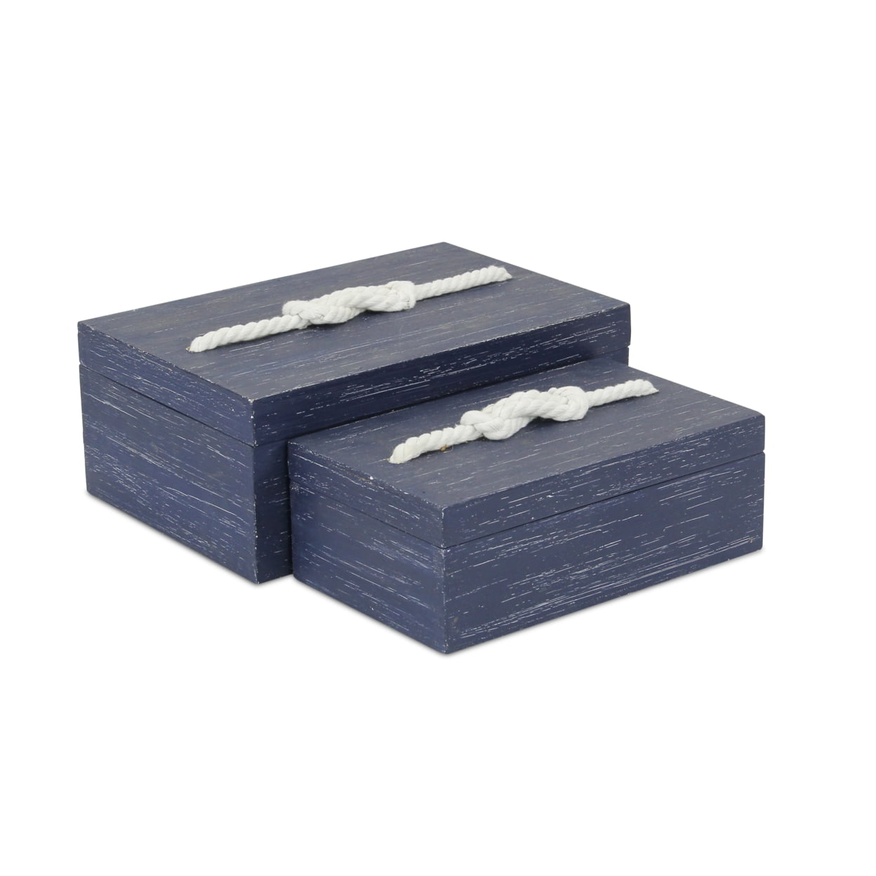 Home Decor Caler 2 Piece Storage Box Set - Blue - Walmart.com