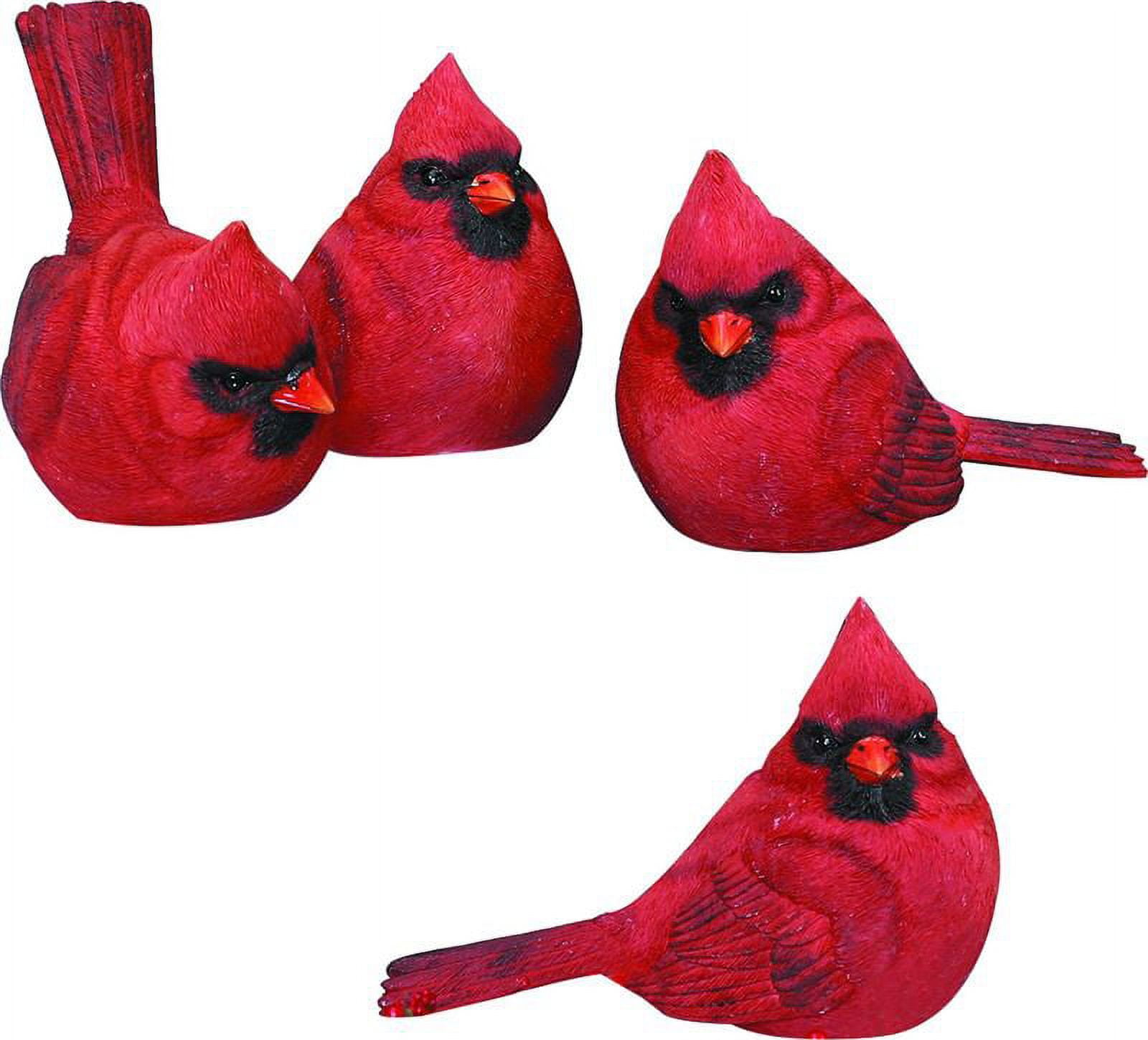 Home Decor Cardinal Figurines Polyresin Red Bird Visitor U2813 ...
