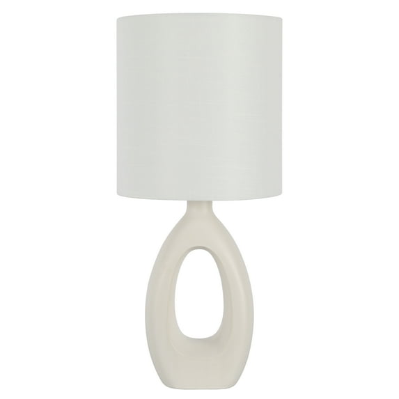 Home Decor Classic Collection White Ceramic Finish Table Lamp, 21"H ...