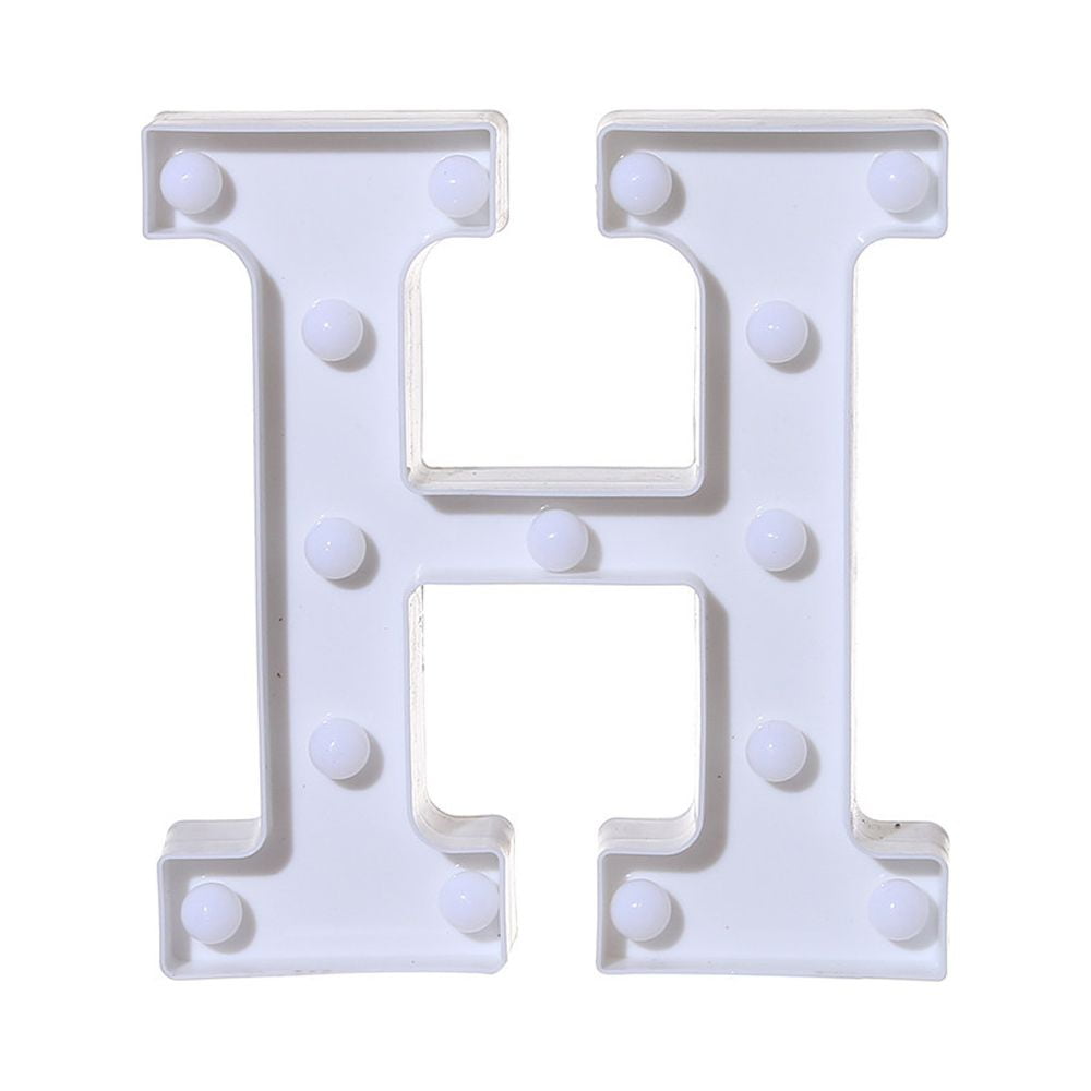 Tahtuvzn School Home Decor Alphabet LED Letter Lights Light up White ...