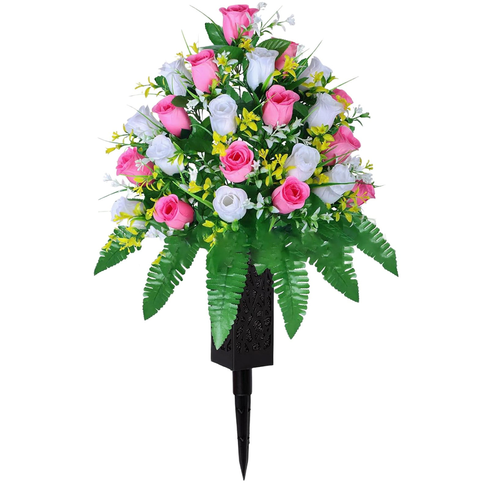 Home Decor Clearance Artificial Cemetery Flowers， Outdoor Decorations ...