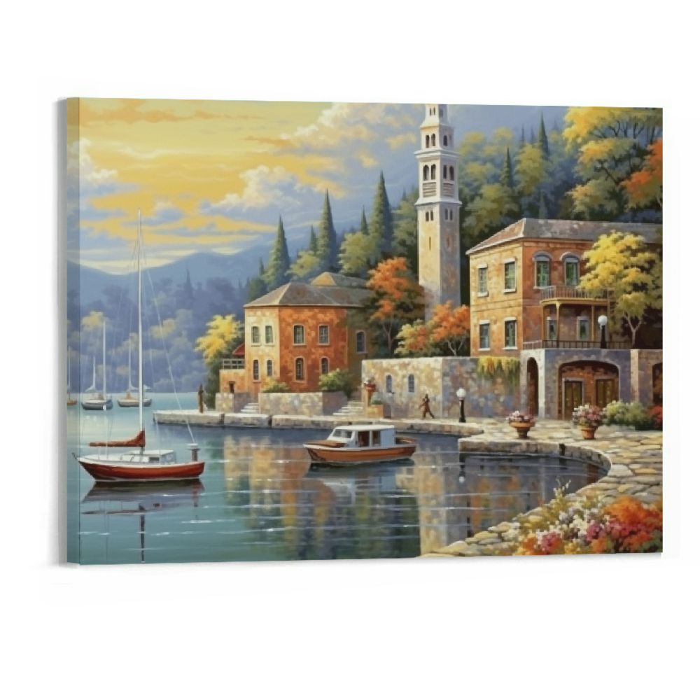 Home Decor Clearance,Diy Oil Painting Paint By Number Kit 16*20 Inch ...