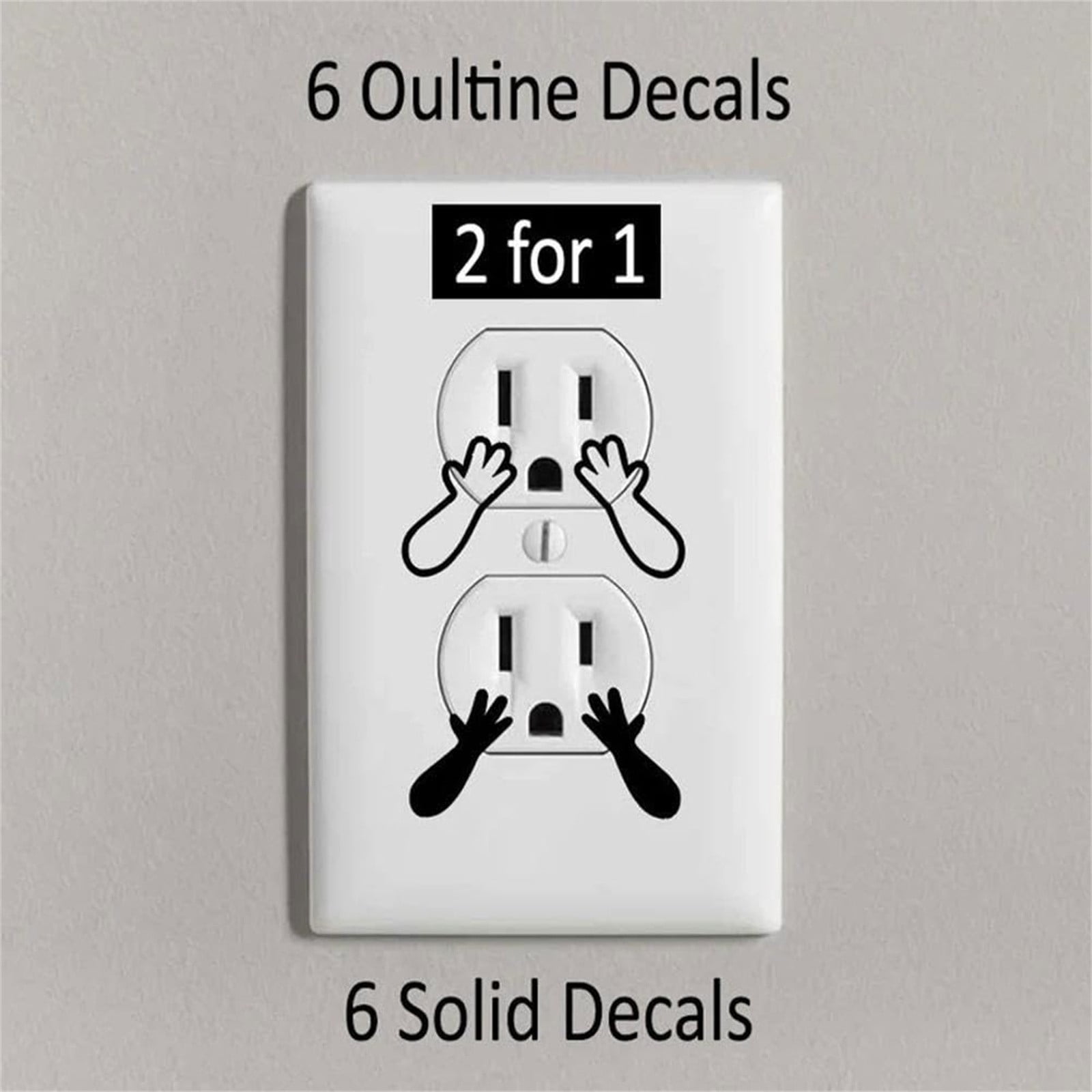 Home Decor Clearance - Major Deals,Funny Outlets Cover Decal,Prank ...