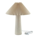 Home Decor Collection 18"in Ribbed Ceramic Table Lamp with Ivory ...