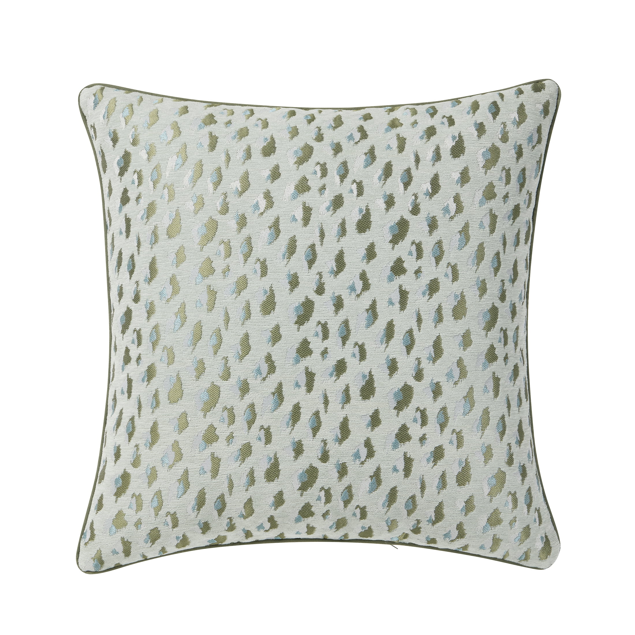 Home Decor Collection 20" x 20" Green Woven Leopard Decorative Pillow ...
