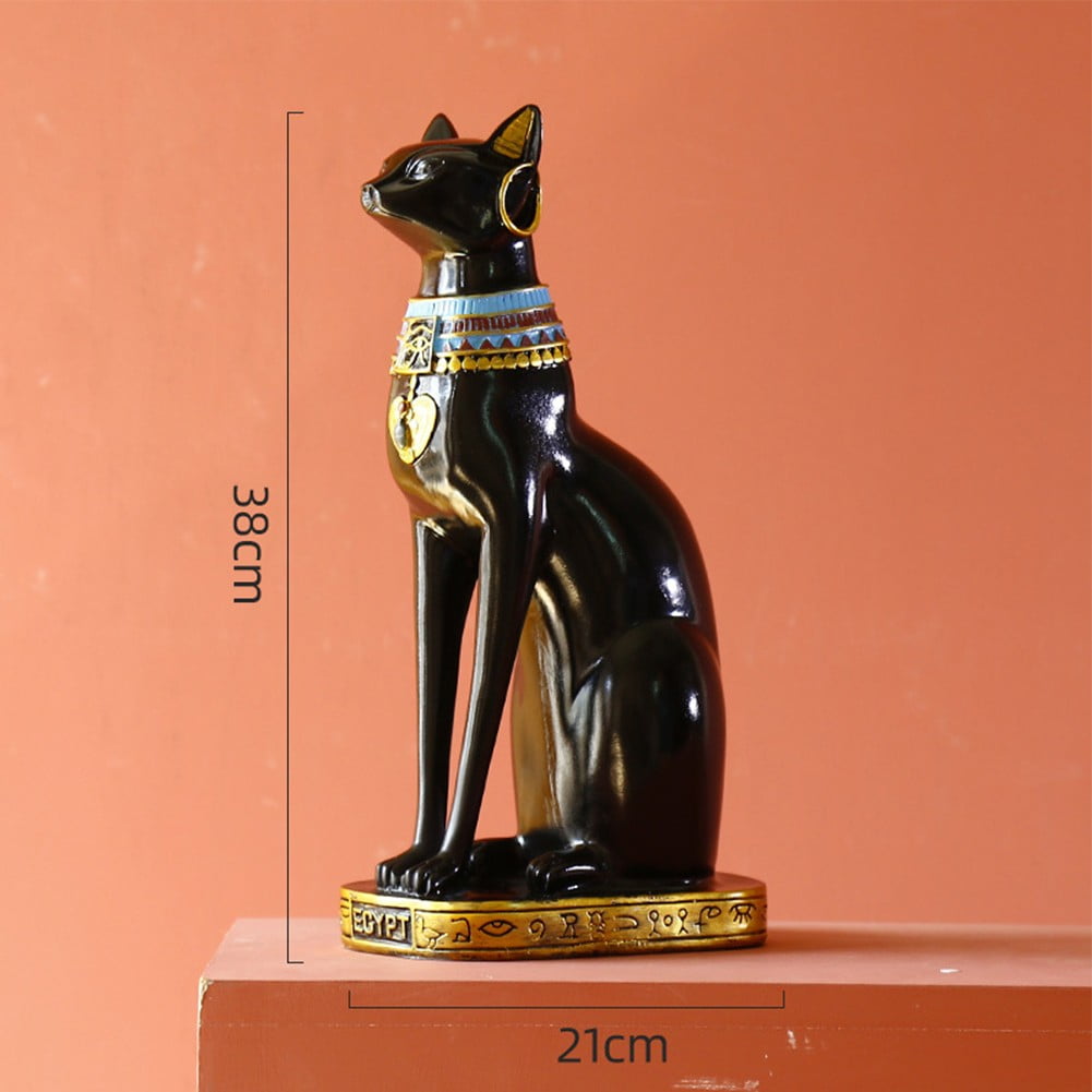 Home Decor Creative Egyptian Bastet Collectible Figurine Cat Goddess ...