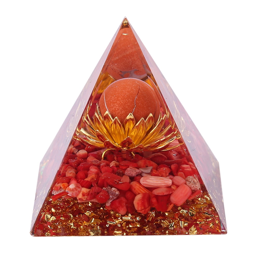 Home Decor Crystal Pyramid Flower of Meditation Healing Home Office Art ...