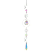 37'' Crystal Suncatchers Wind Chime, TSV Colorful Crystal Prisms Wind ...