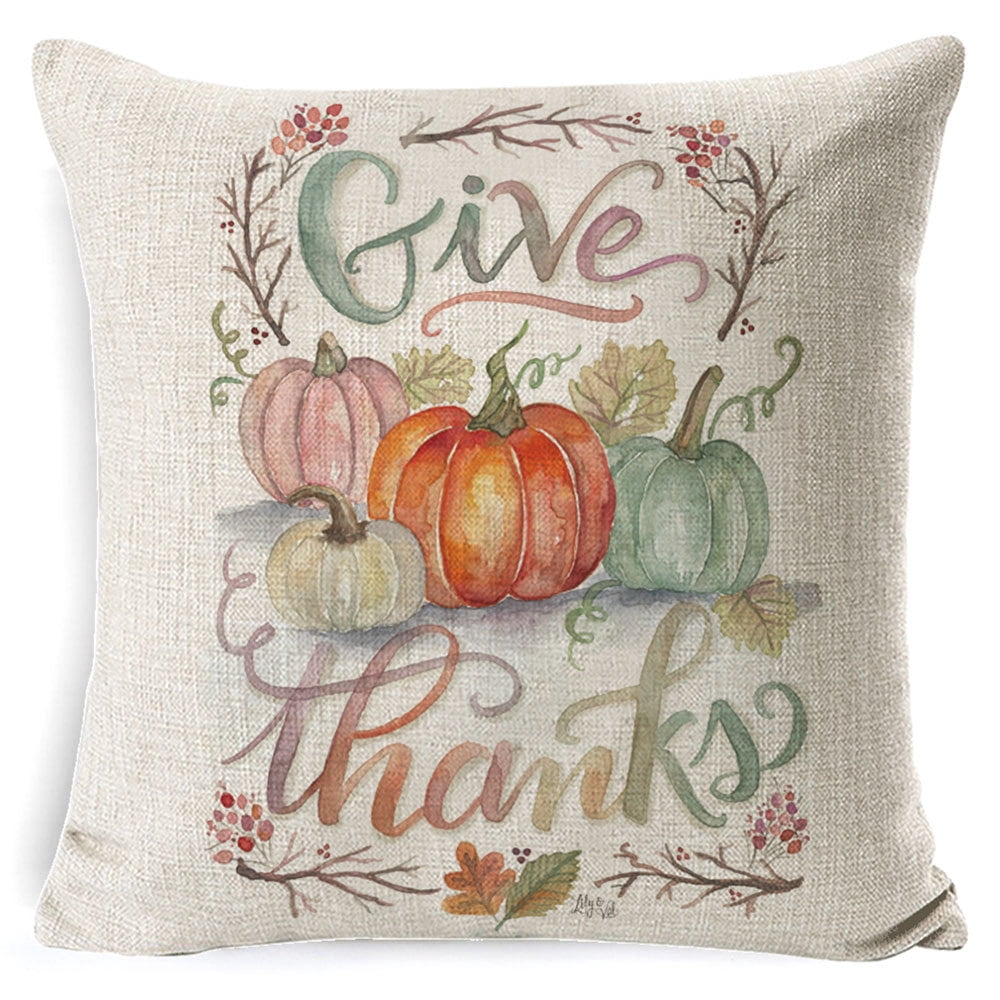 Home Decor Cushion Cover Pumpkin Fall Pillow Covers 18x18, Pumpkin ...