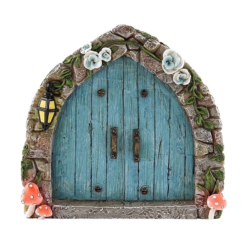 Home Decor Dollhouse Fairy Door Wooden Miniature Elf Door Craft for ...