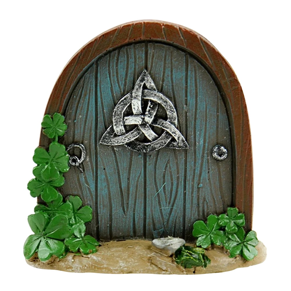 Home Decor Dollhouse Fairy Door Wooden Miniature Elf Door Craft for ...