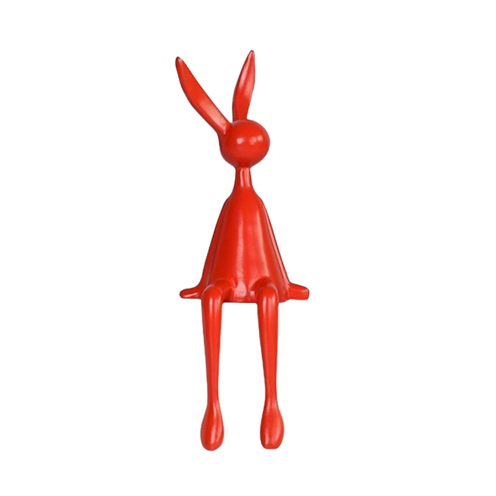 Home Decor Easter Long Eared Sitting Rabbit Ornaments Model Room Living ...