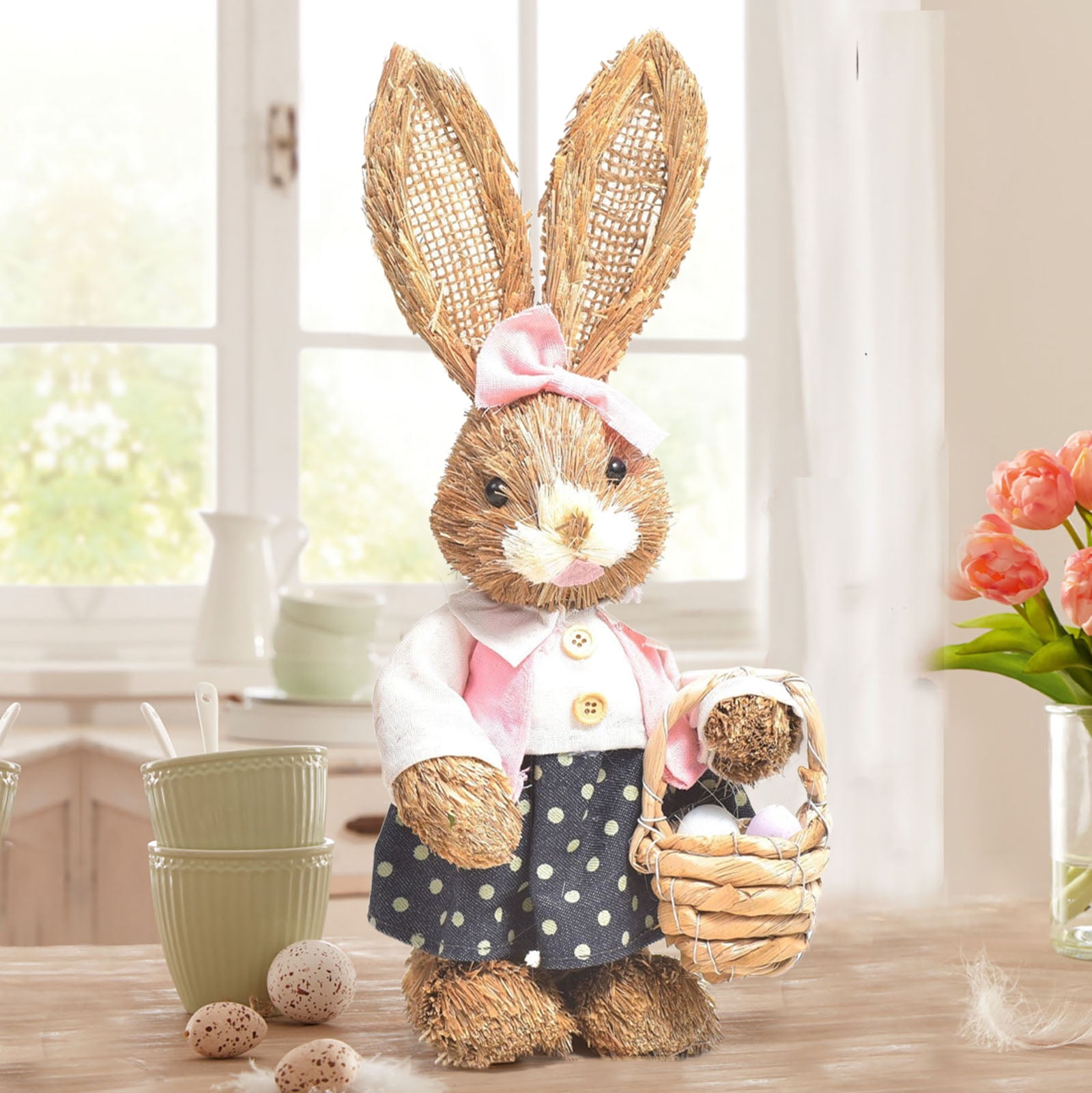 Home Decor Easter Rabbit Puccinia Bunny Decoration Home Decoration ...