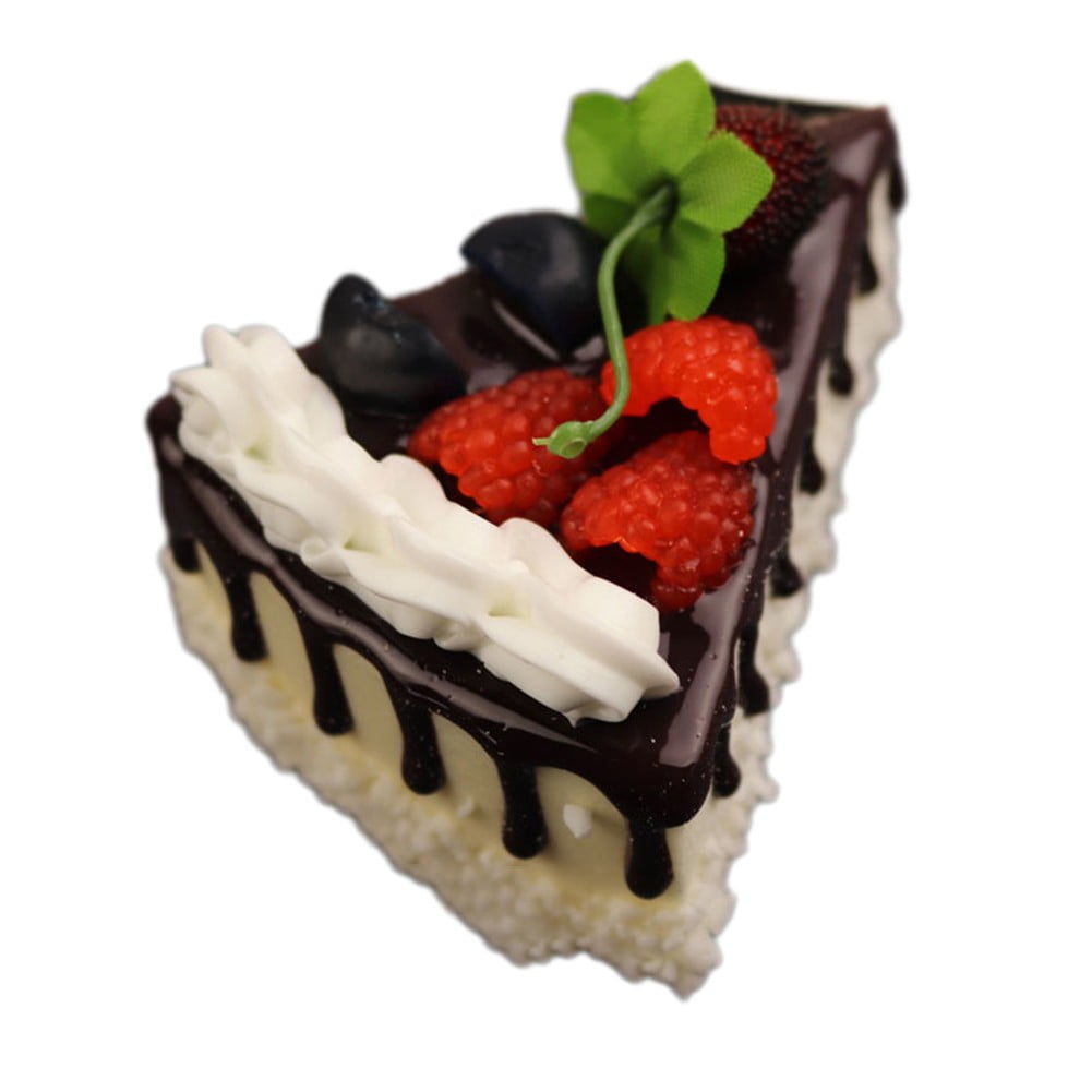 Home Decor Fake Slice Cake Fake Food Bakery Shop Cake Display Model ...