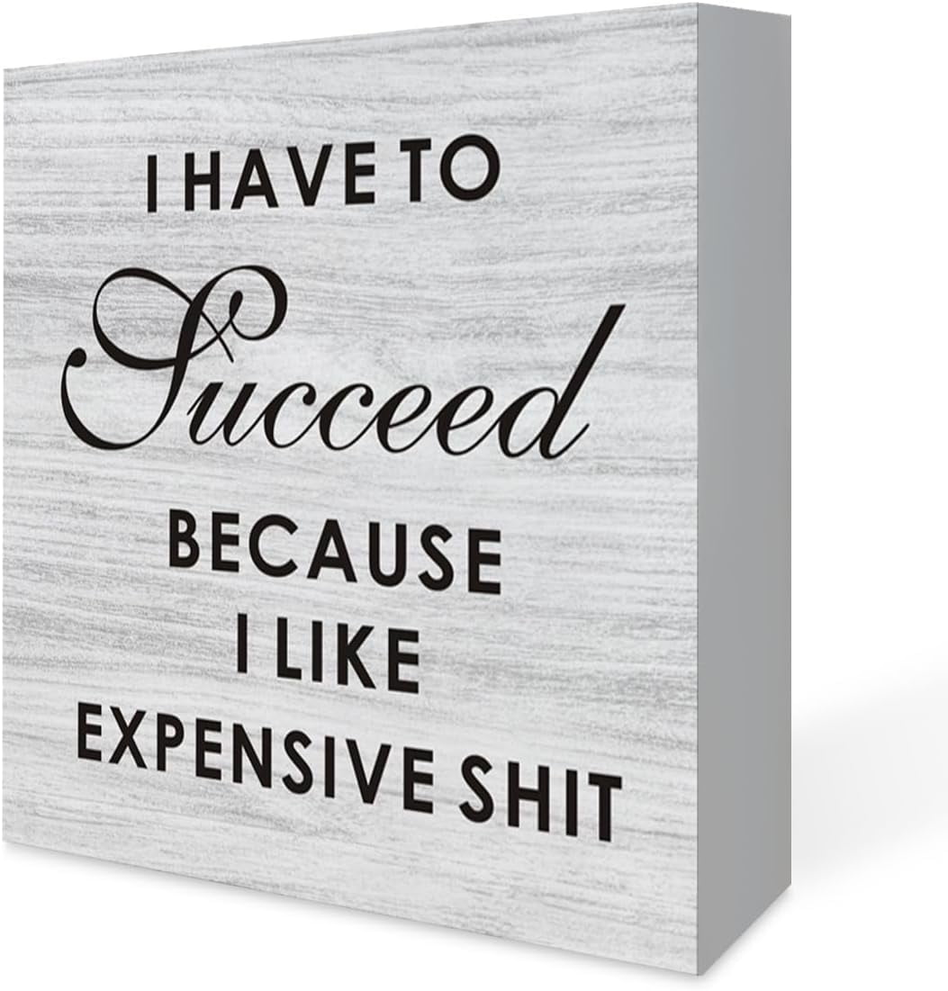 Home Decor Feminine Decor Funny Wooden Box Sign for Office Farm Club ...