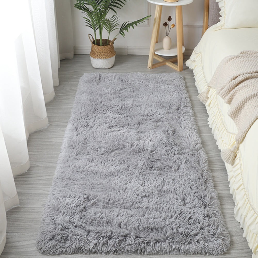 Home Decor Floor Protection Washable Imitation Wool Bedside Rugs ...
