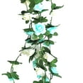 Home Decor Flower Garland Fake Rose Artificial Flowers Hanging Rose Ivy ...
