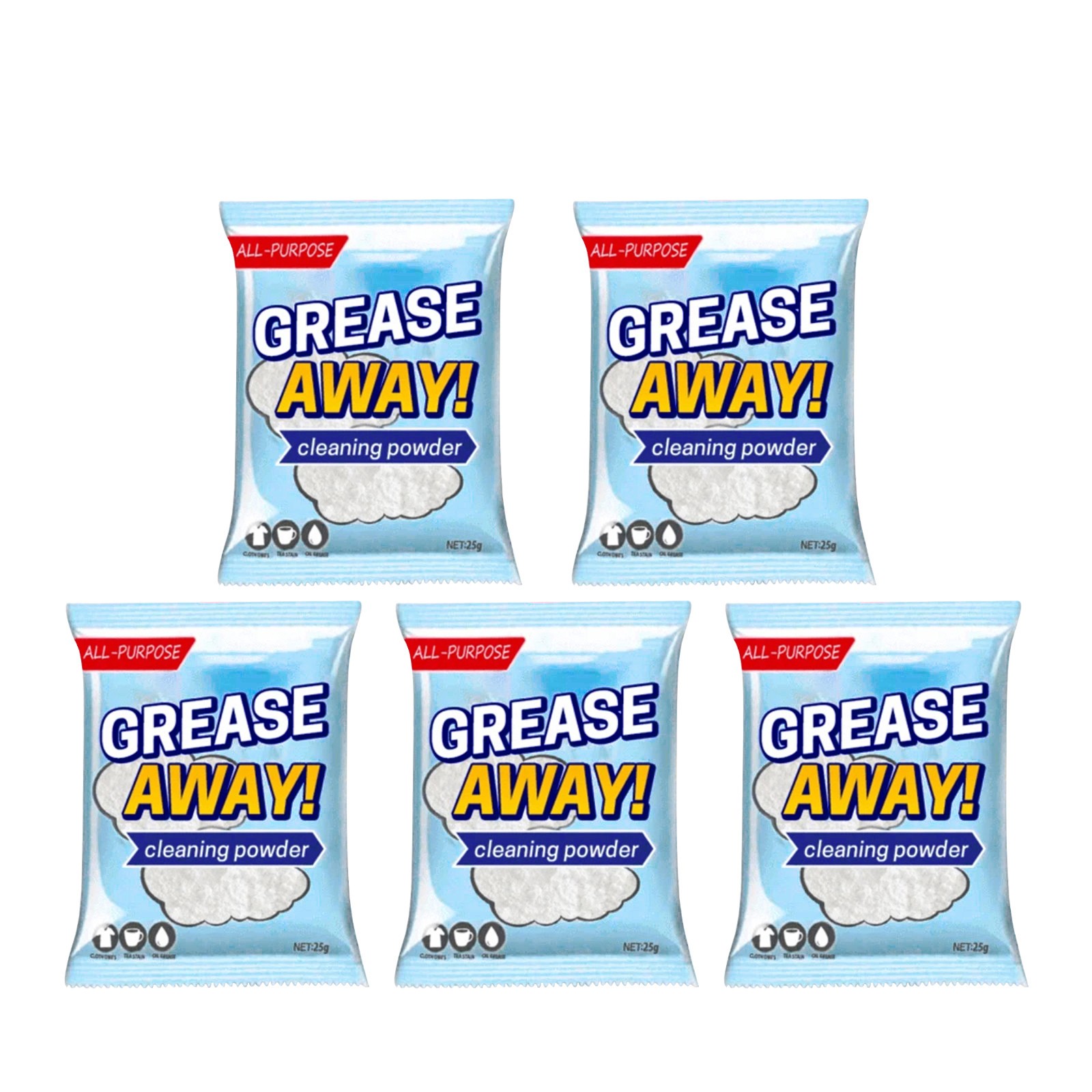 Home Decor Greaseaway Powder Cleaner All Purpose Cleaning Powder Multi ...