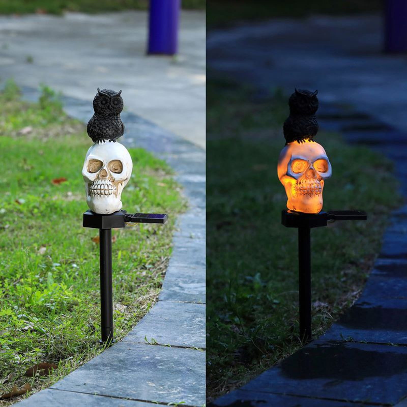 Home Decor Halloween Skeleton Animal Solar Ground Insert Light Outdoor ...