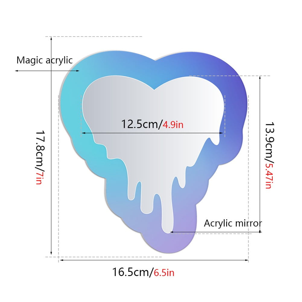 Home Decor High Quality Magnetic Locker Mirror Portable Rectangular ...