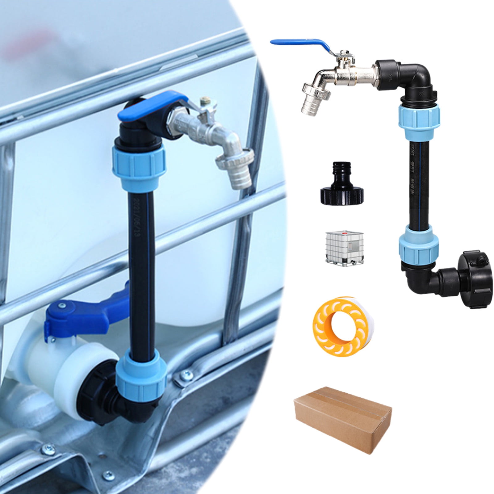 Home Decor IBC Tote Tank Adapter, Versatile High Strength Tote Hose ...