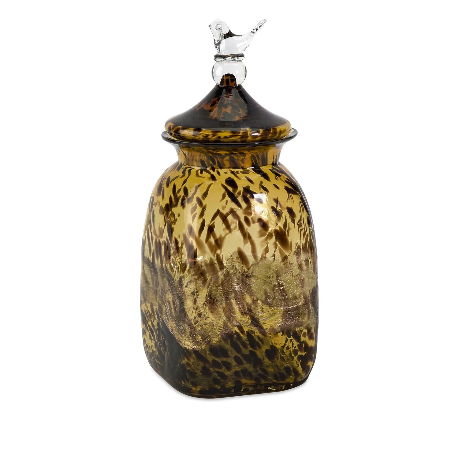 Lyra Amber Glass Canister-Size:Large - Walmart.com