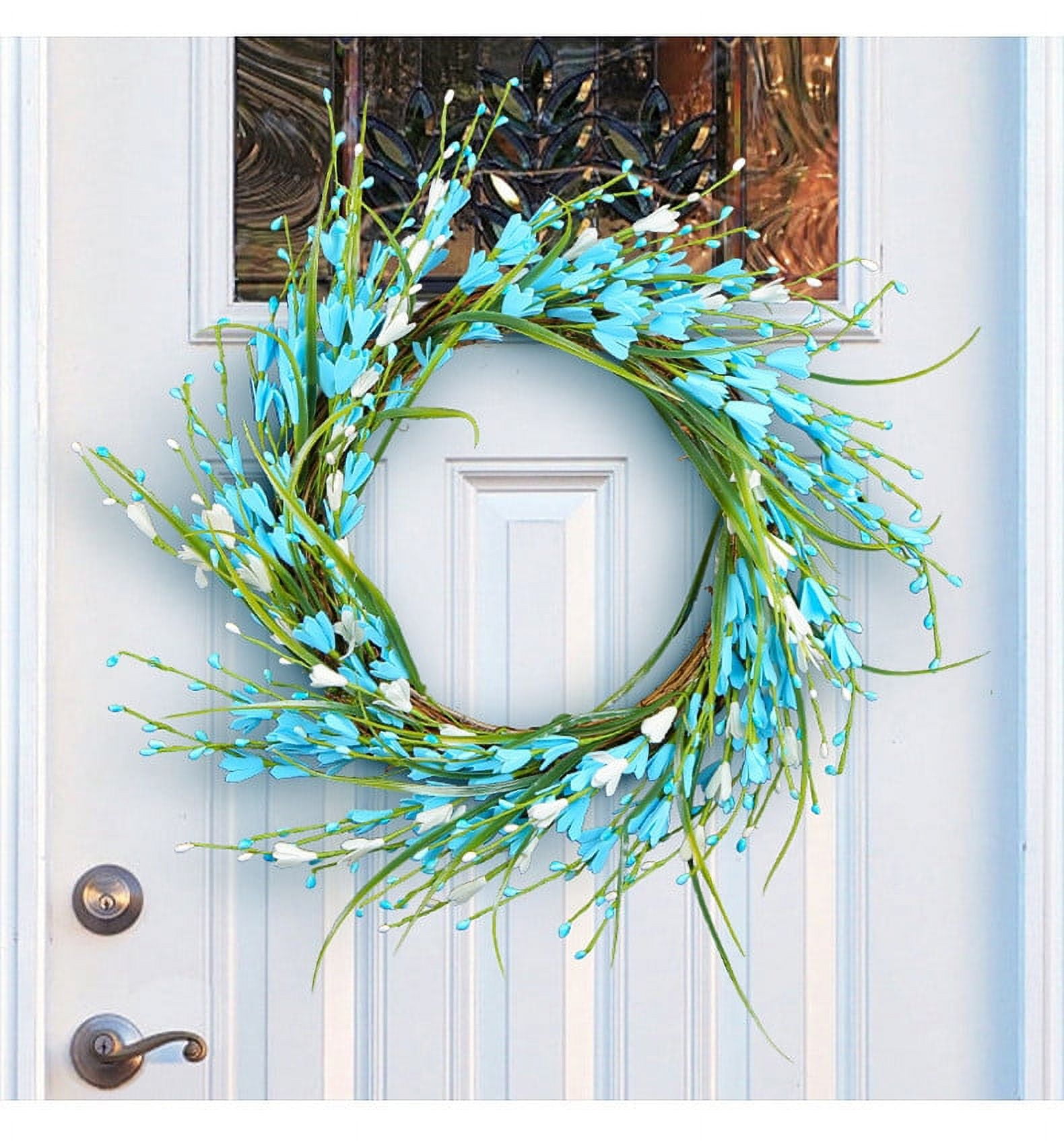 Home Decor Jioakfa Artificial Flower Leaf Wreath Wall Window Door ...