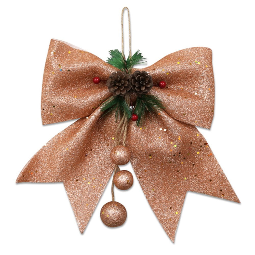 Home Decor Large Christmas Bows with Hanging Rope Adds Joyful ...