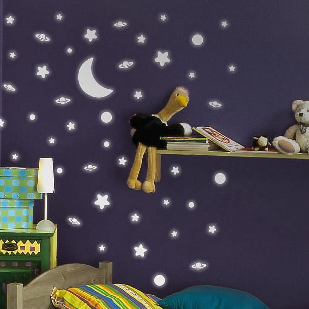 Home Decor Line Deep Space Glow in the Dark Wall Stickers - Walmart.com