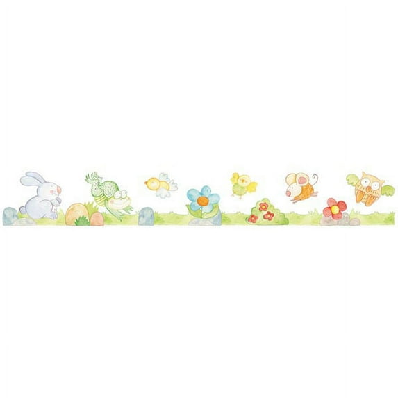 Home Decor Line Funny Animals Border Decal - Walmart.com