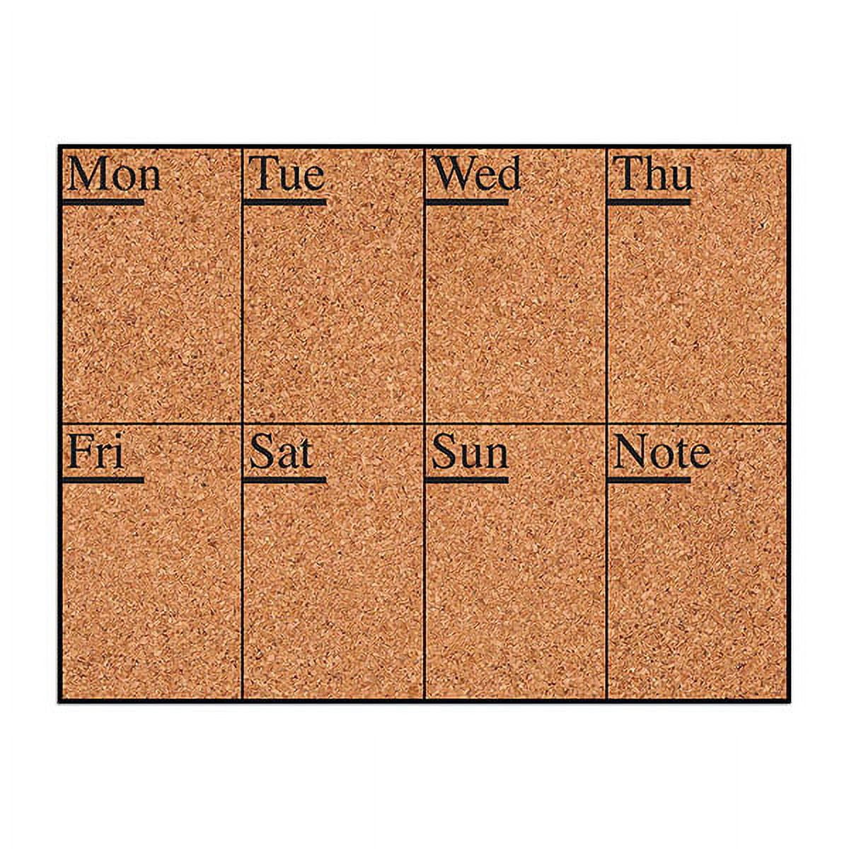 Home Decor Line Week Days Cork Pin Board Decal - Walmart.com