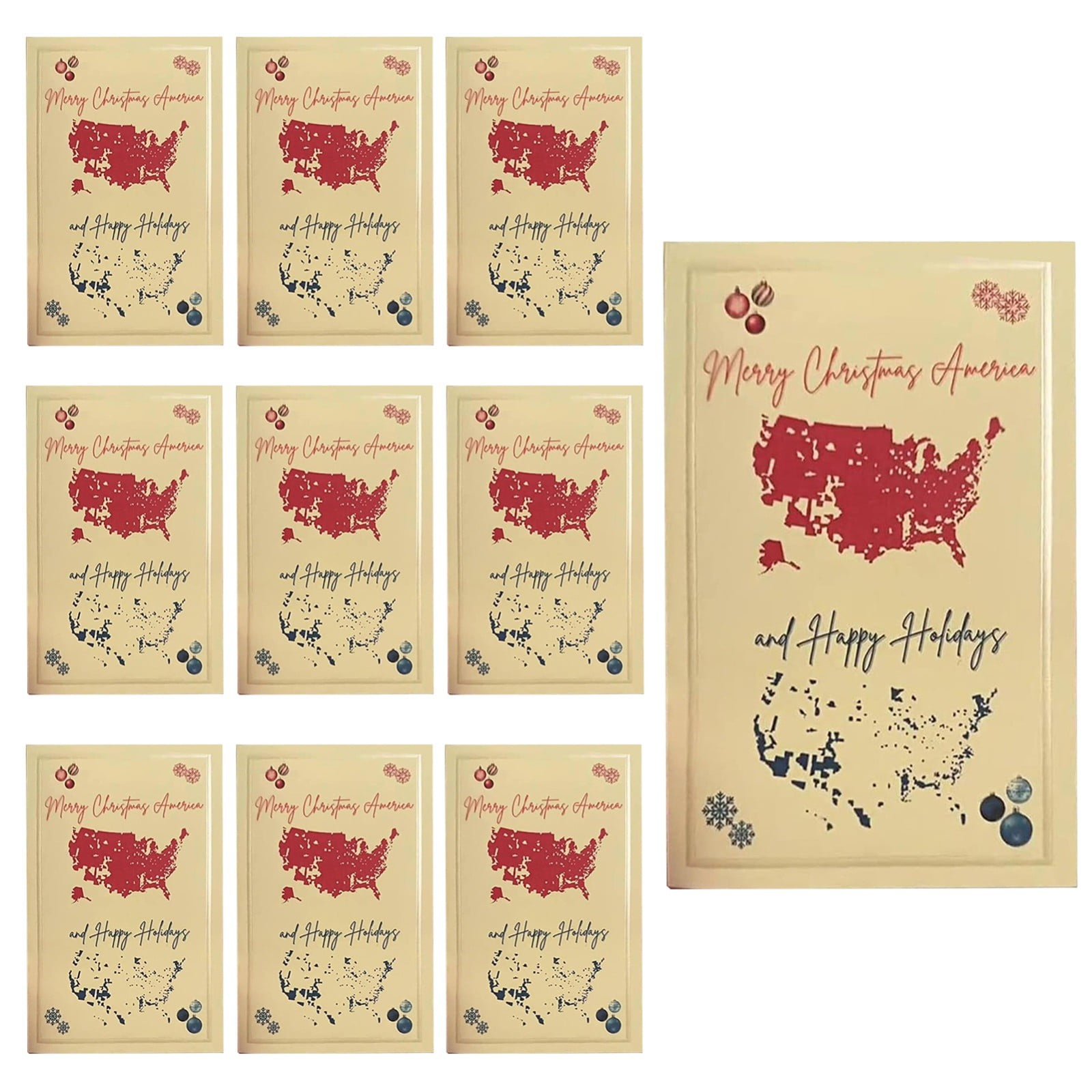 Home Decor Merry Christmas 2024 Card 2024 Presidential Election Map ...