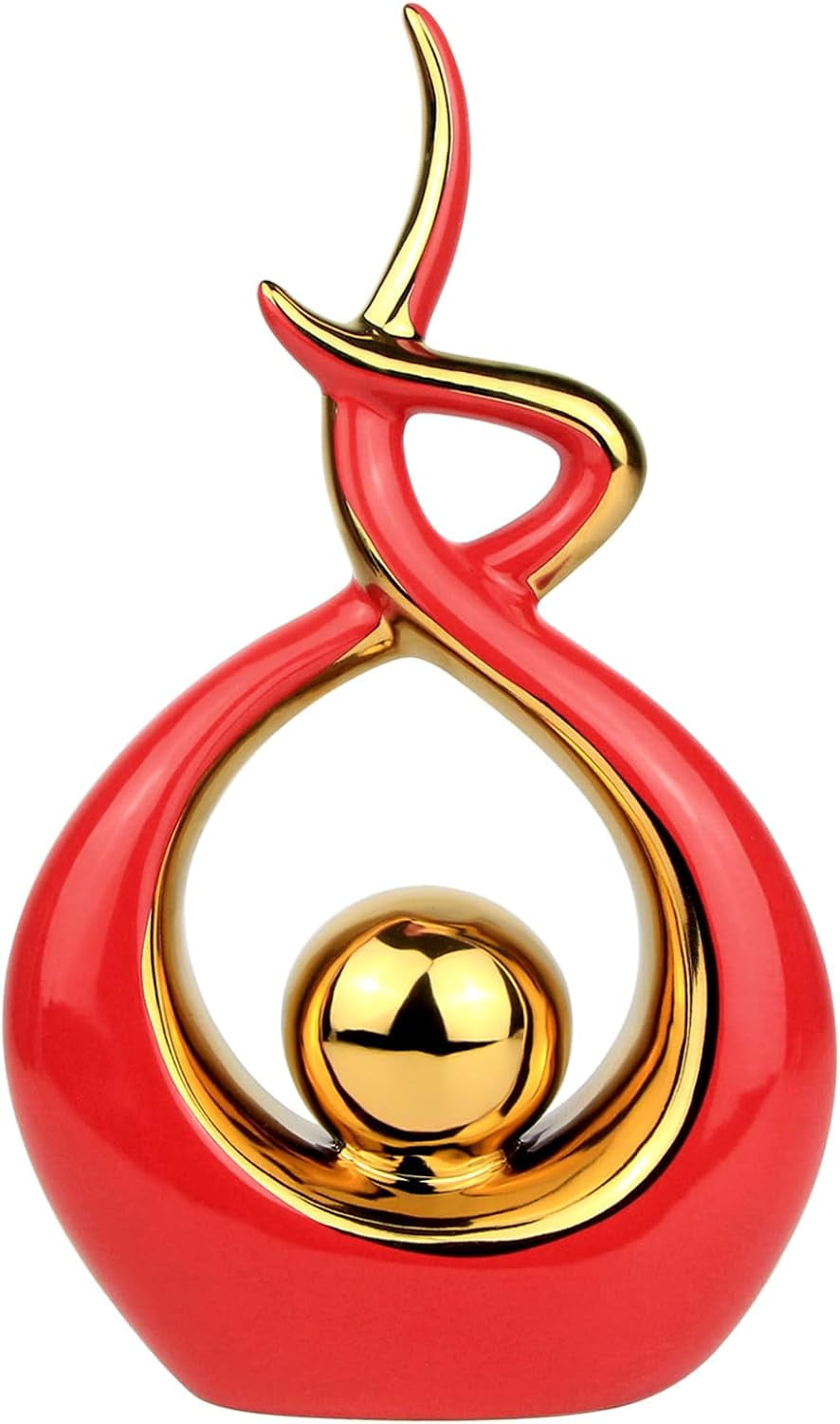 Home Decor Modern Abstract Art Ceramic Statue Table Decorations for ...