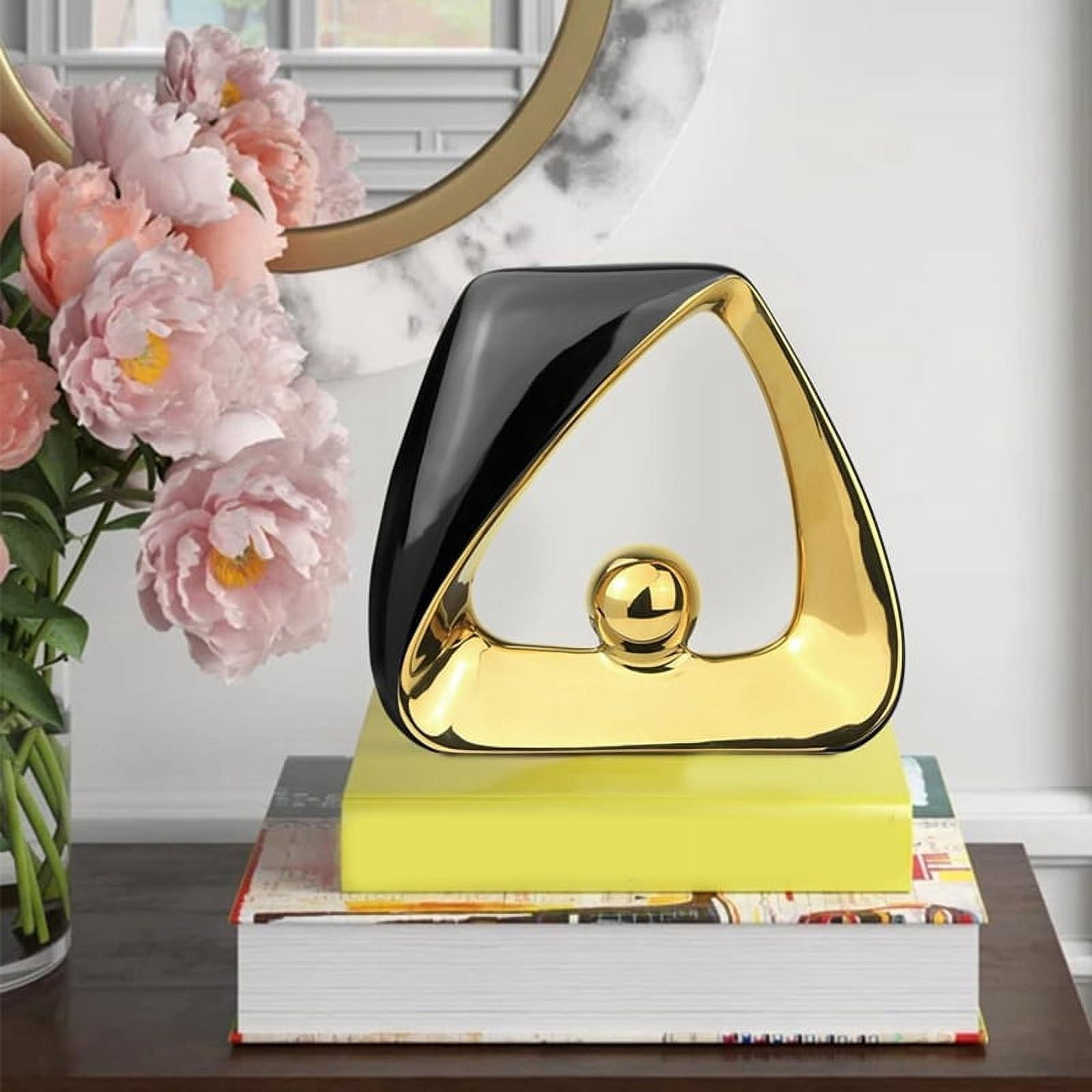 Home Decor Modern Statue,Geometric Ceramic Sculpture Table Decorations ...