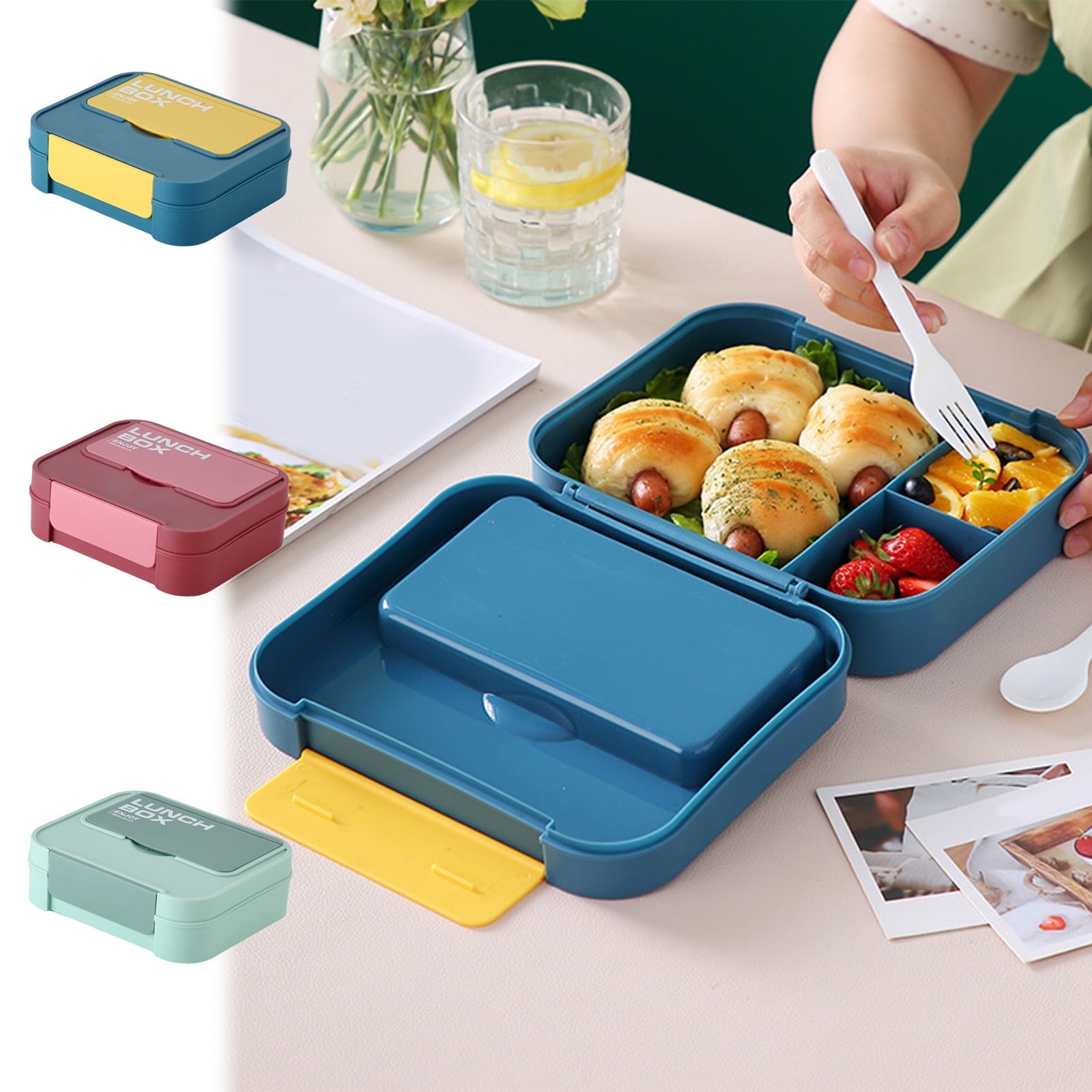 Home Decor Office Office Workers Lunch Box Microwave Oven Compartment ...