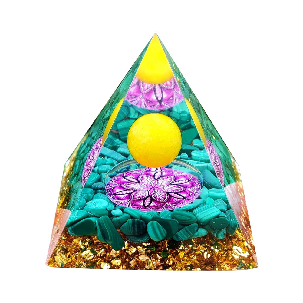Home Decor Orgonite Flower of Pyramid Healing Energy Reiki Chakra Home ...