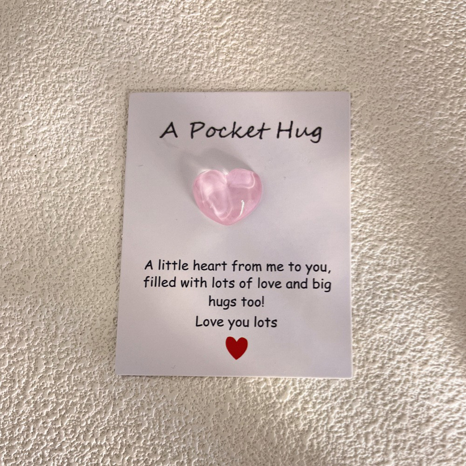 Home Decor Pocket Love Hug Card Ice Crack Water Ripple Heart Shaped ...