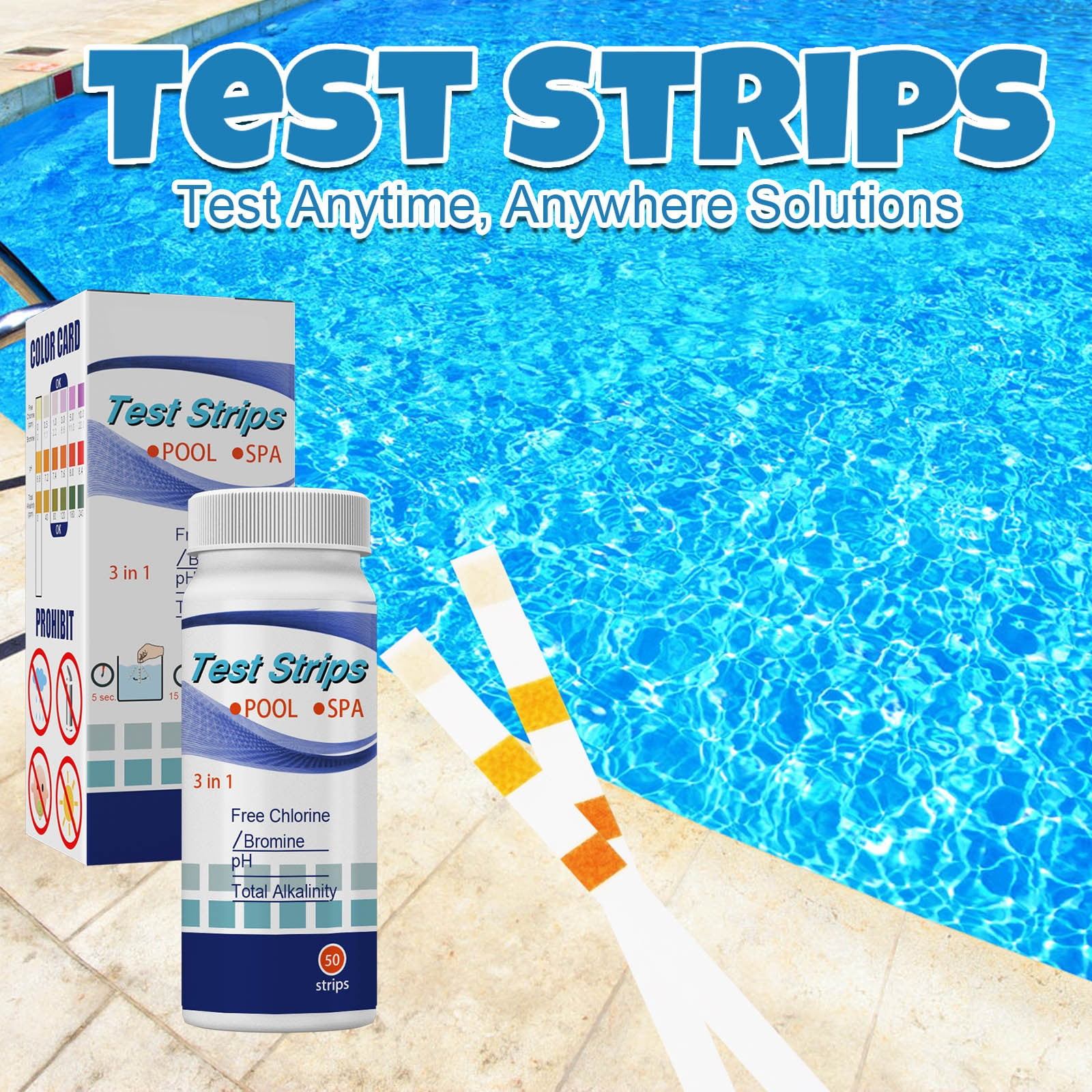 Home Decor Pool Test Paper PH Test To Detect Water Acidity And ...