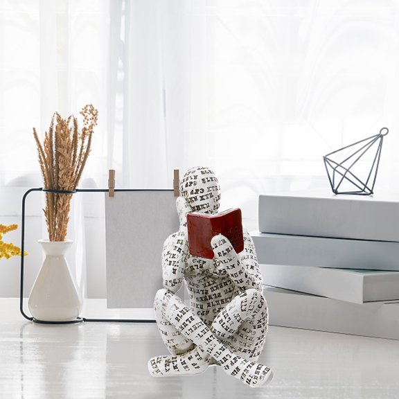 Simple Abstract Outline Sculpture Wrought Iron Figure Table Minimalist ...