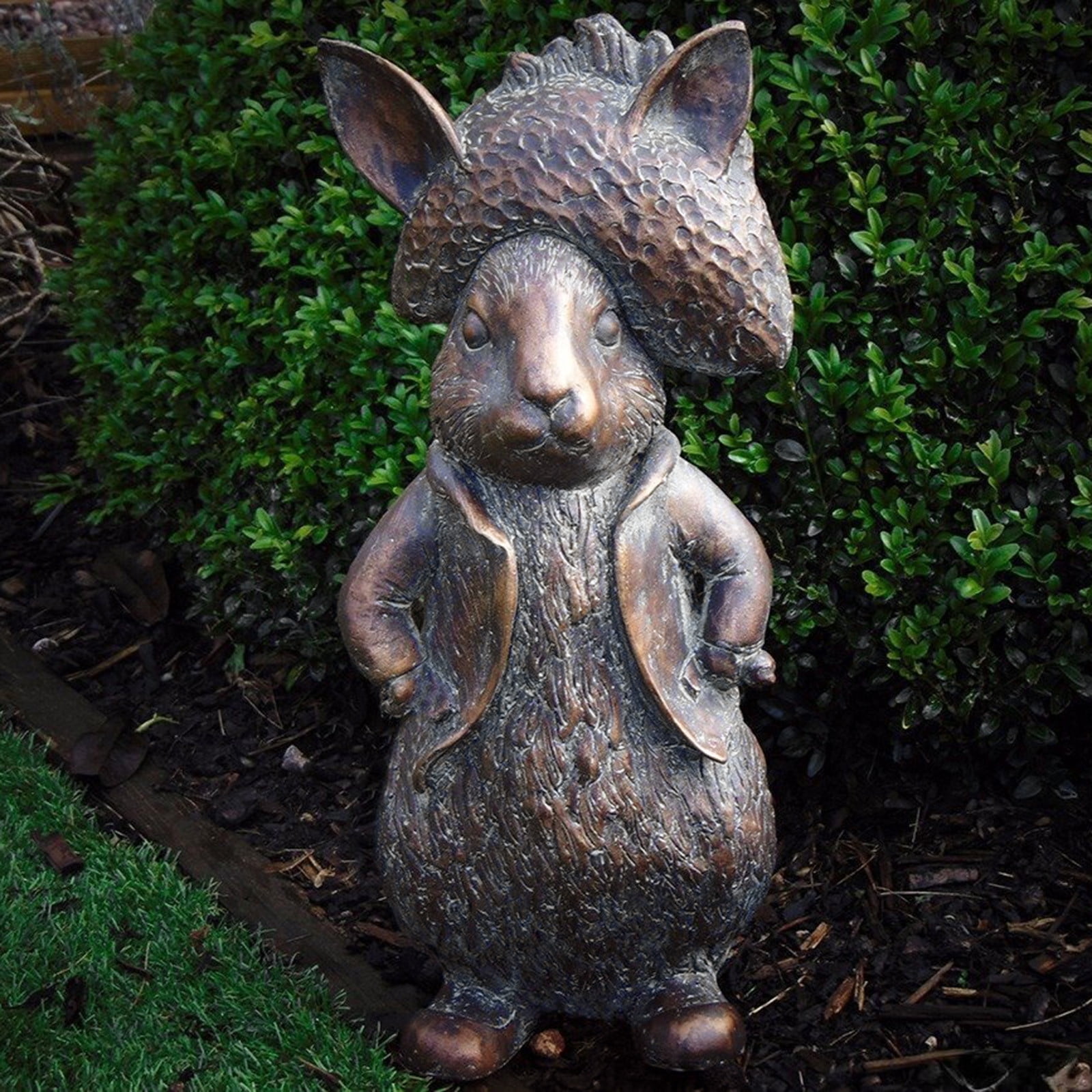 Home Decor Resin Rabbit Outdoor Statues Ornament Decoration, Garden ...