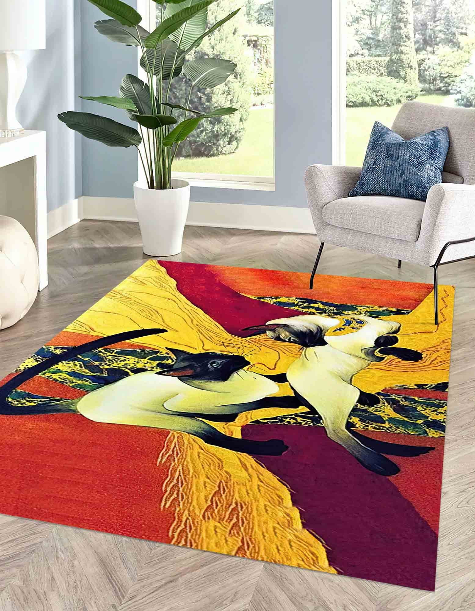 Home Decor Rug, Non Slip Rug, Cat Rug, Gift For The Home Rug, Accent ...