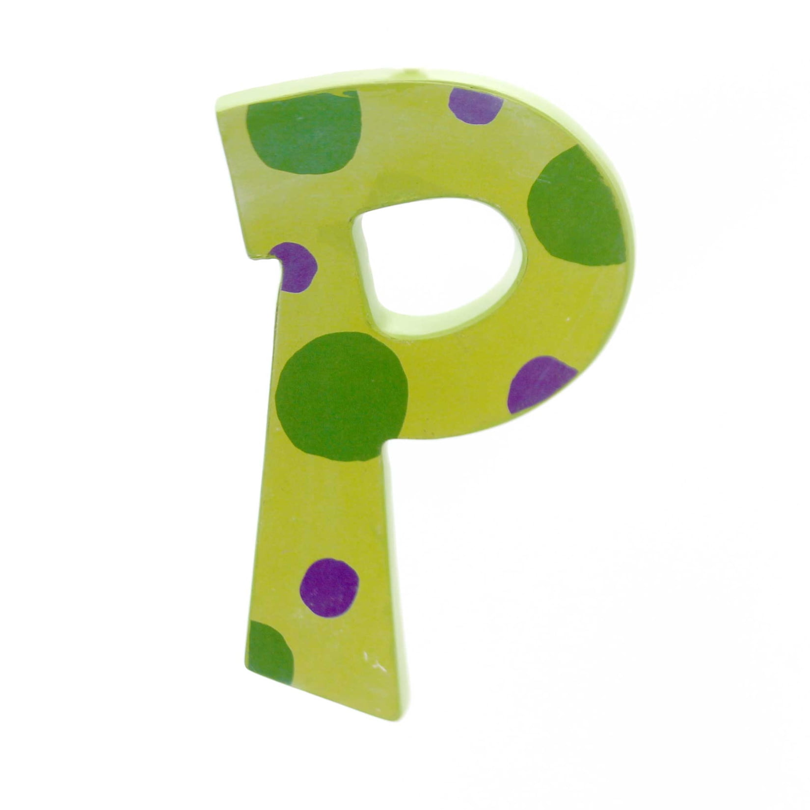 Ganz 4.00In Sassy Letters, Polyresin, Alphabet Wall Decor Ek5851 P-Dots ...