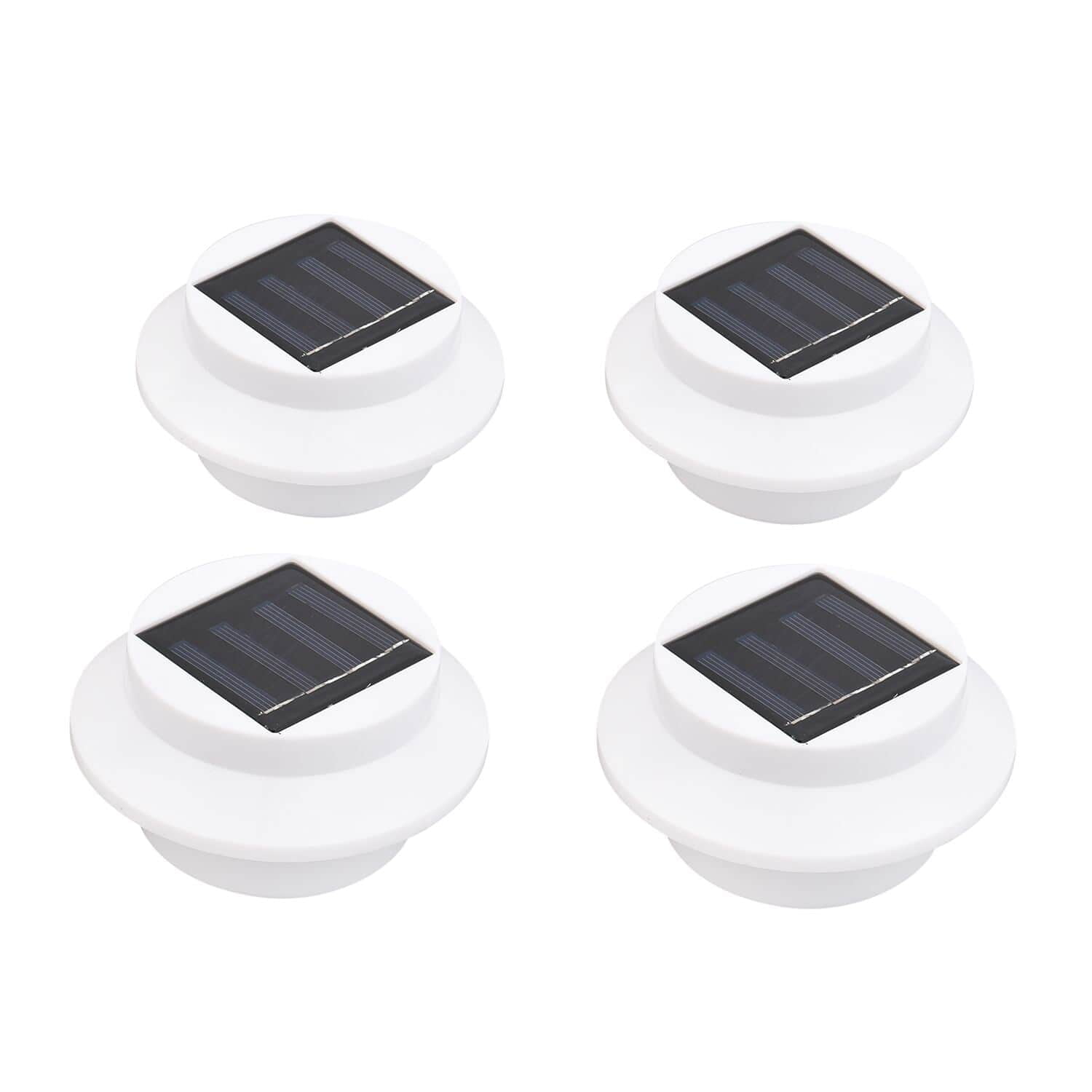 Shop LC Set of 4 Solar Powered LED Gutter Lights, Waterproof Outdoor ...